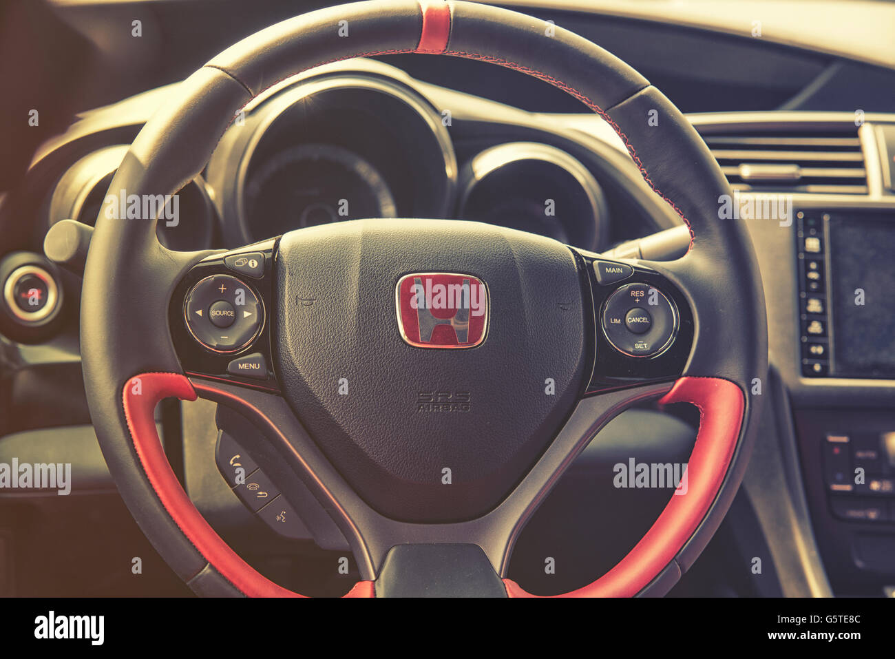 Car stering wheel hi-res stock photography and images - Alamy