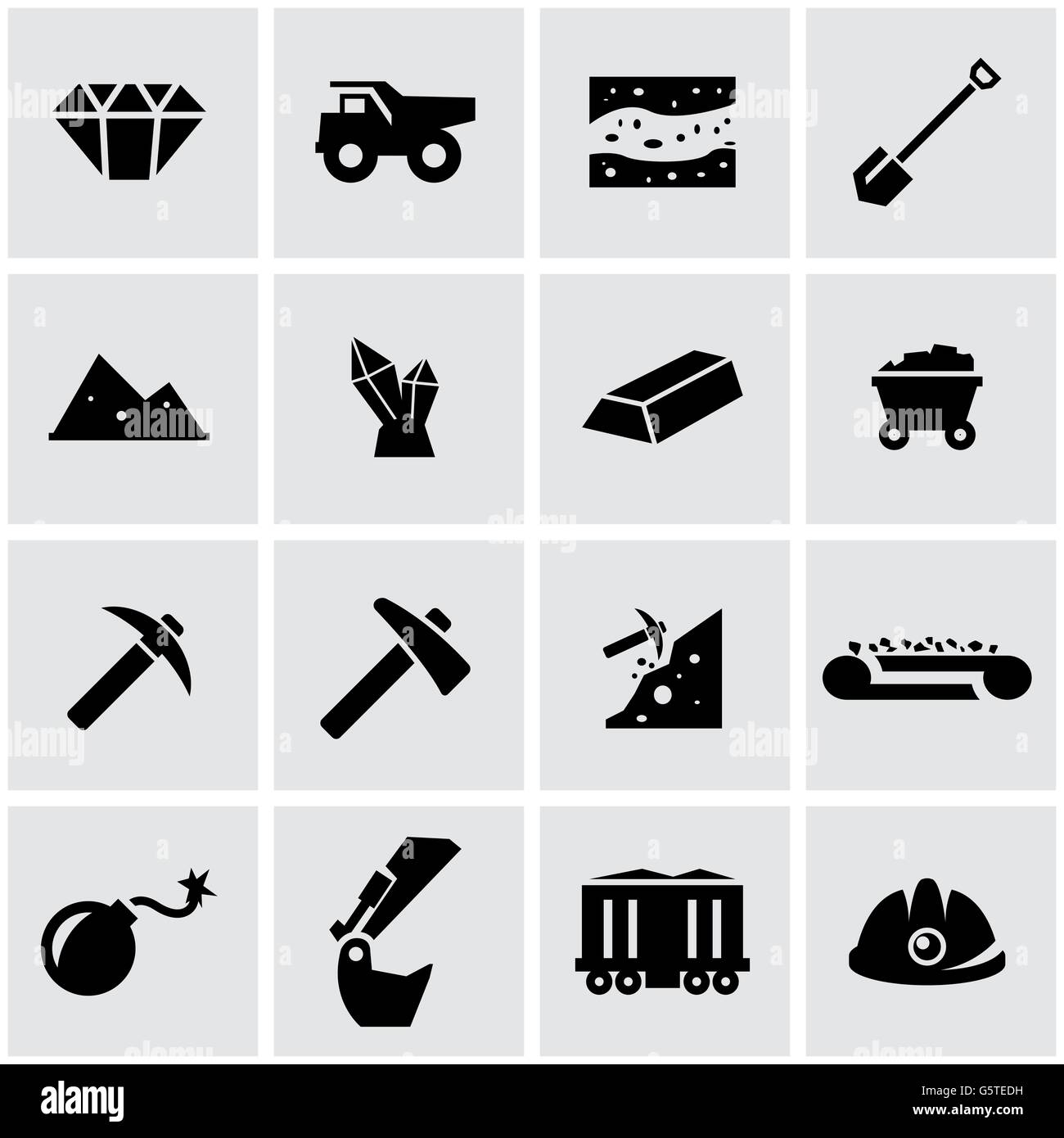 Conveyor coal mine Stock Vector Images - Alamy