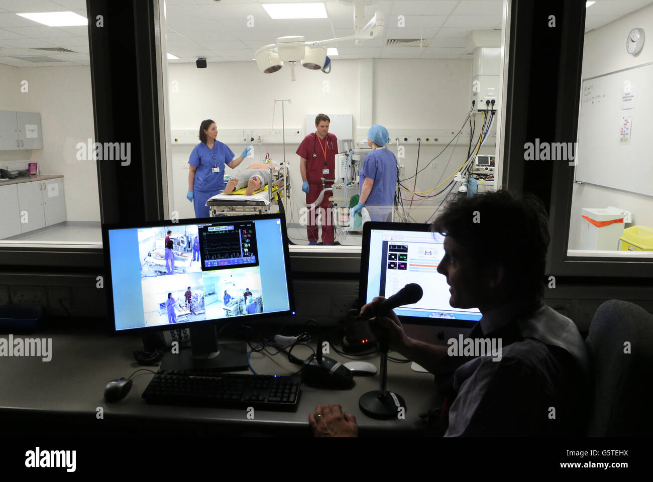 Training on robot patients Stock Photo - Alamy