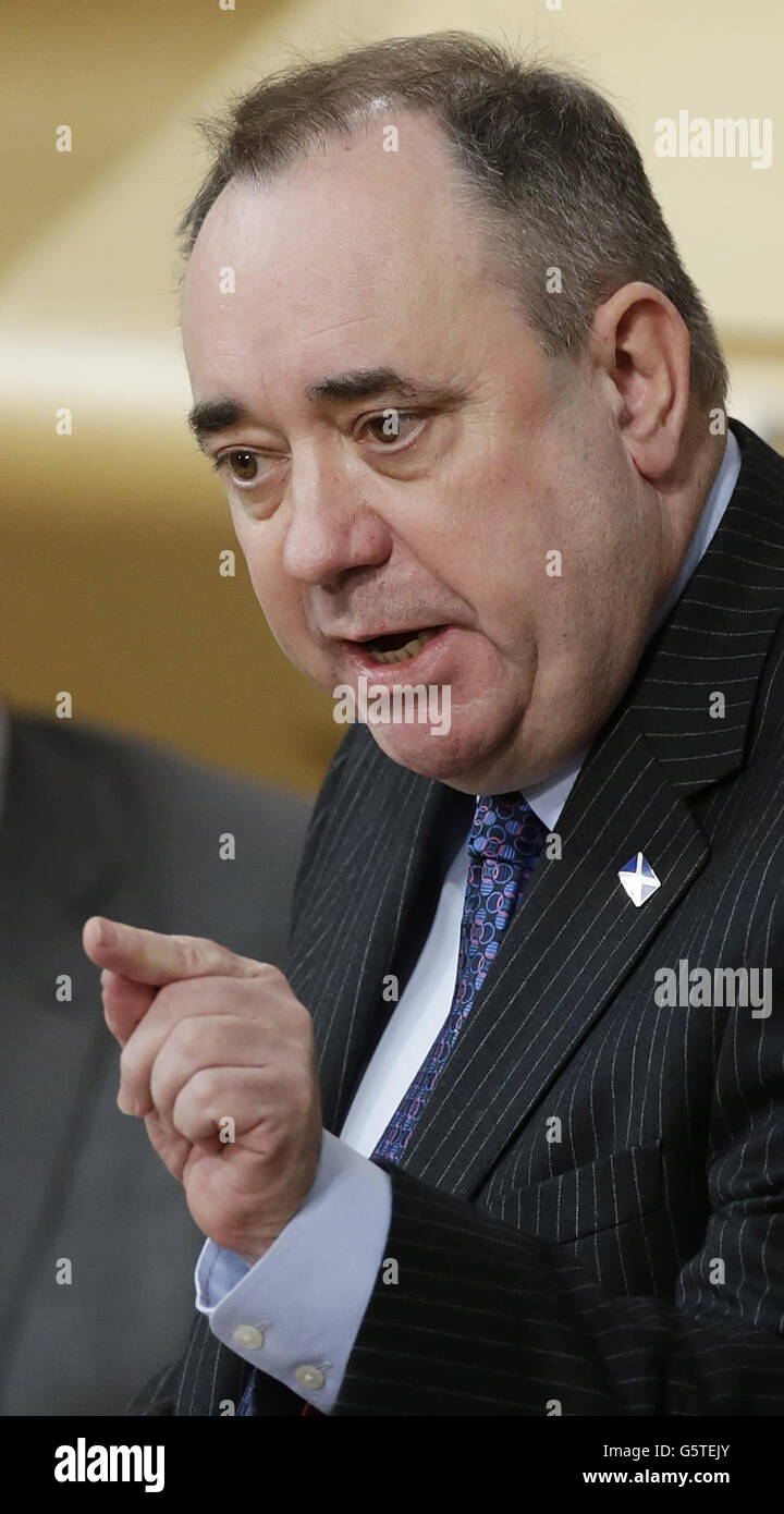 First Minister questions Stock Photo - Alamy