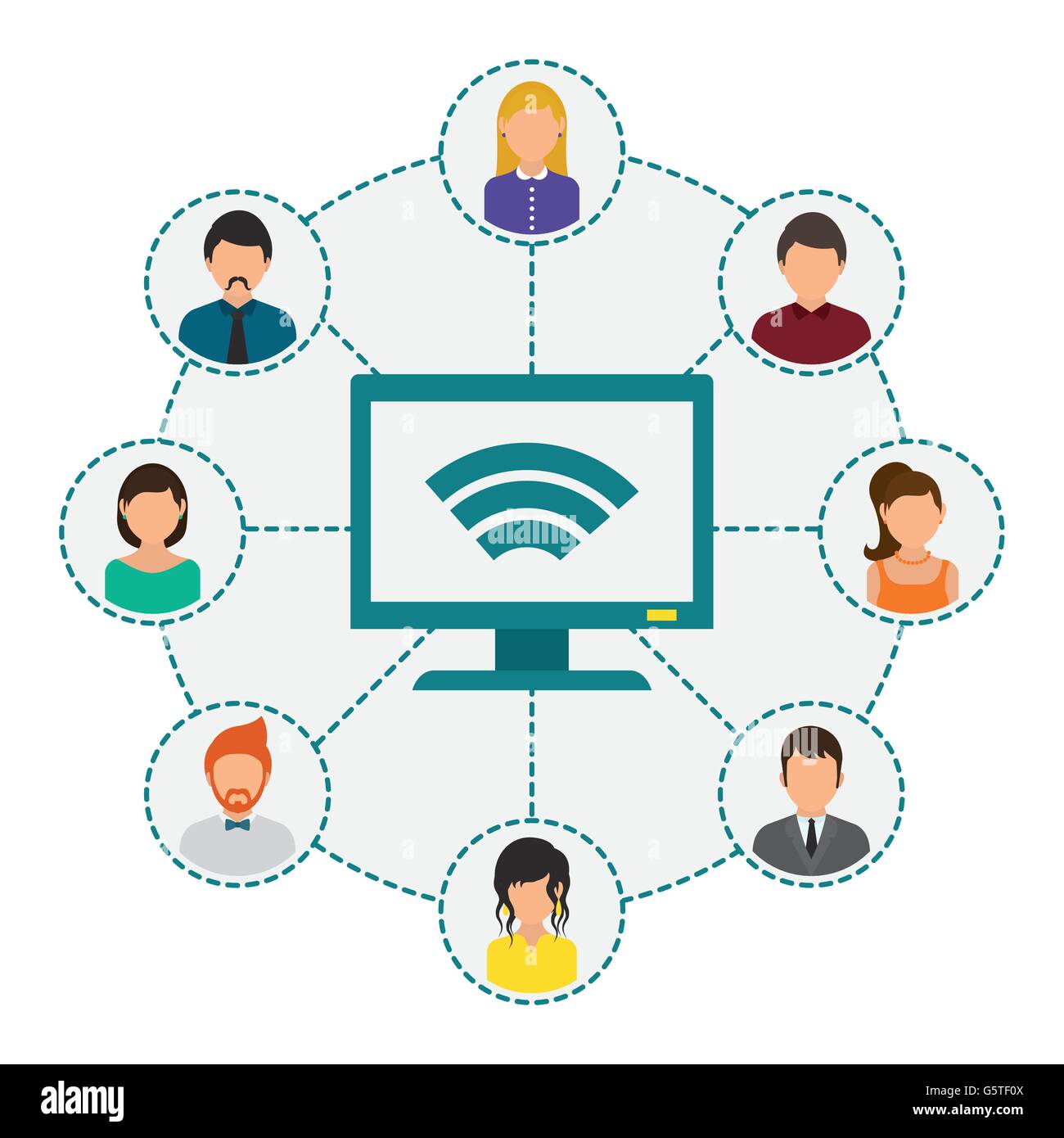 Network design. illuistration Stock Vector Image & Art - Alamy
