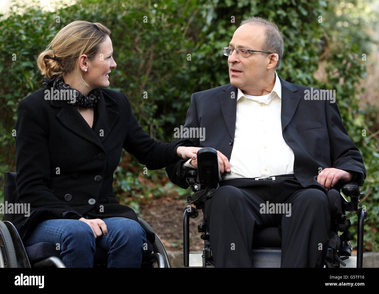 Amit Goffer (right) the scientist, quadriplegic and inventor of the ...