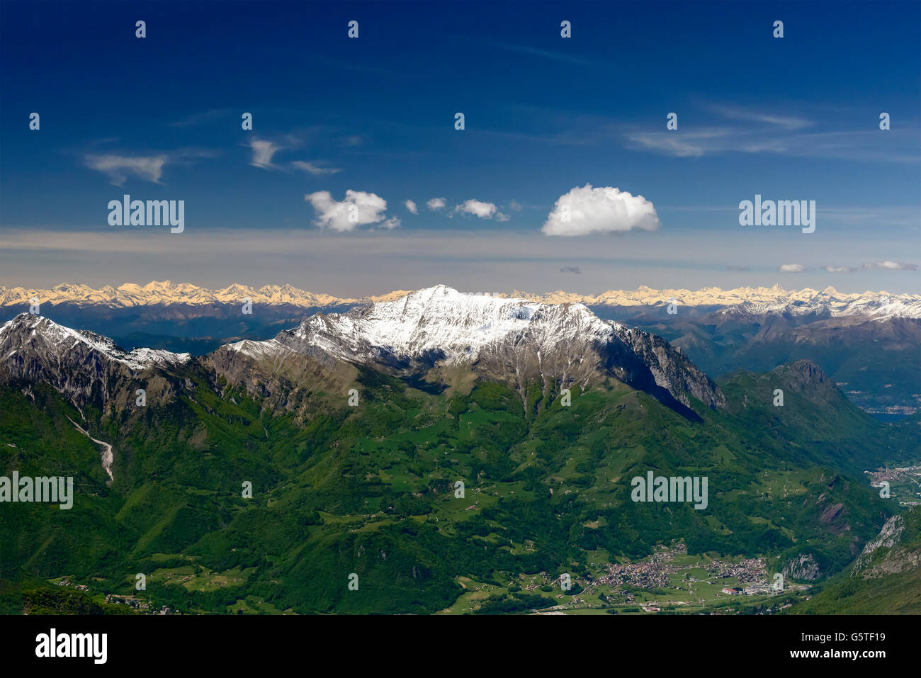 Grigna range from east, Orobie, Italy Stock Photo - Alamy