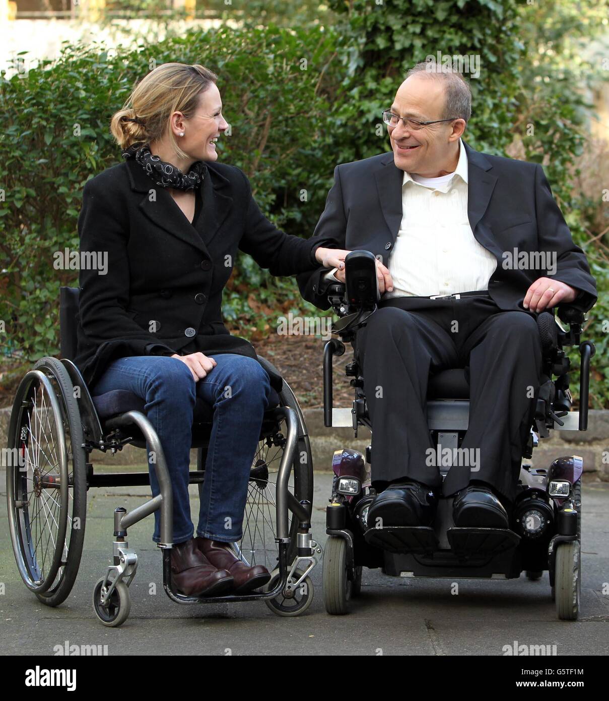 Amit Goffer (right) the scientist, quadriplegic and inventor of the ...