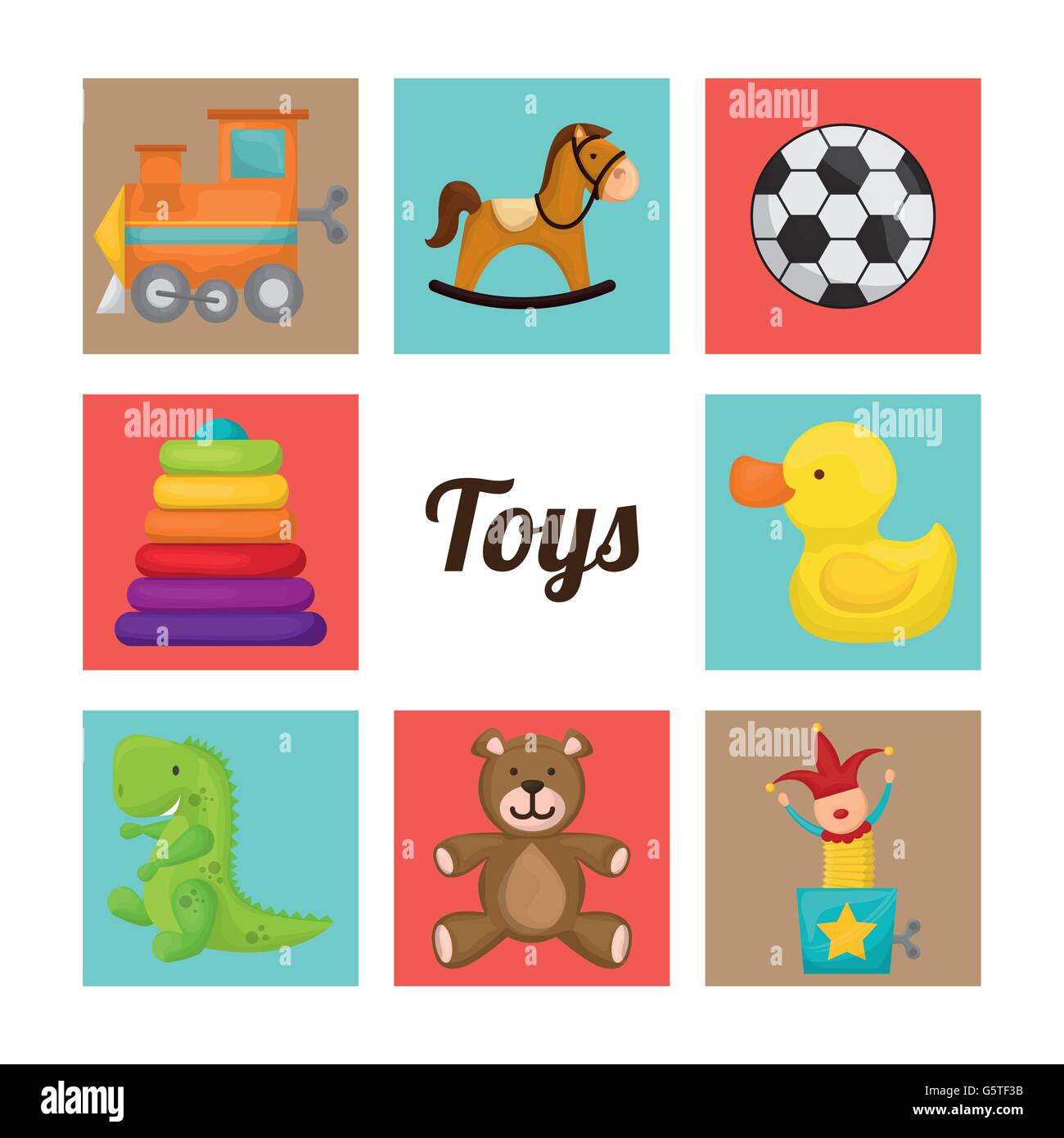 Baby toys design Stock Vector Image & Art - Alamy