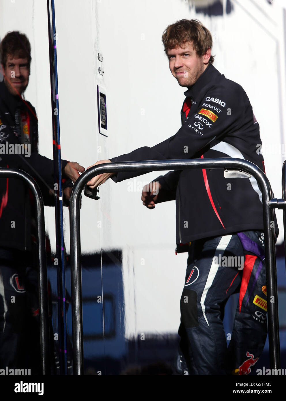 Red Bull driver Sebastian Vettel during testing at Circuito de Jerez ...