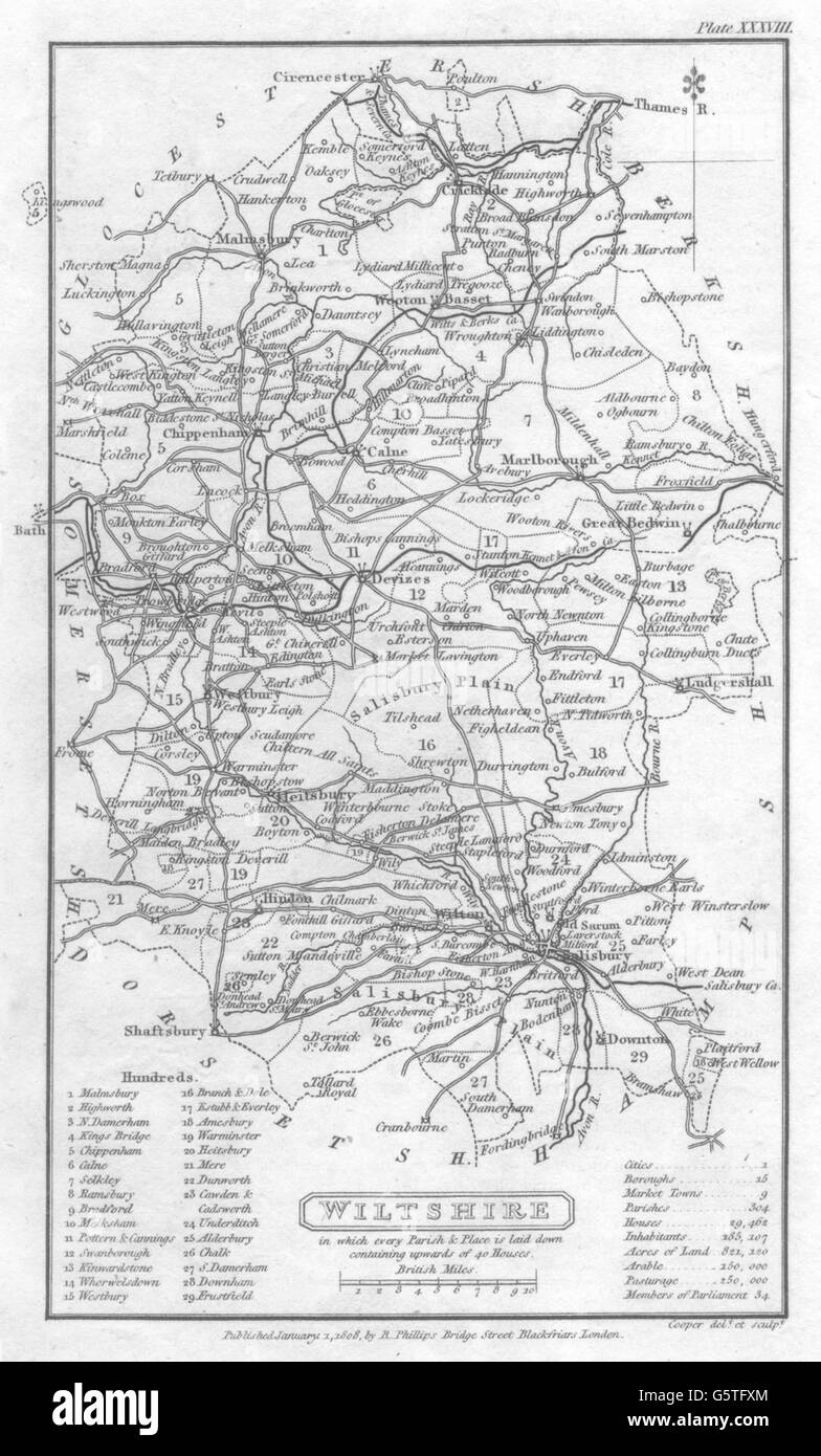 Map of wiltshire Black and White Stock Photos & Images - Alamy