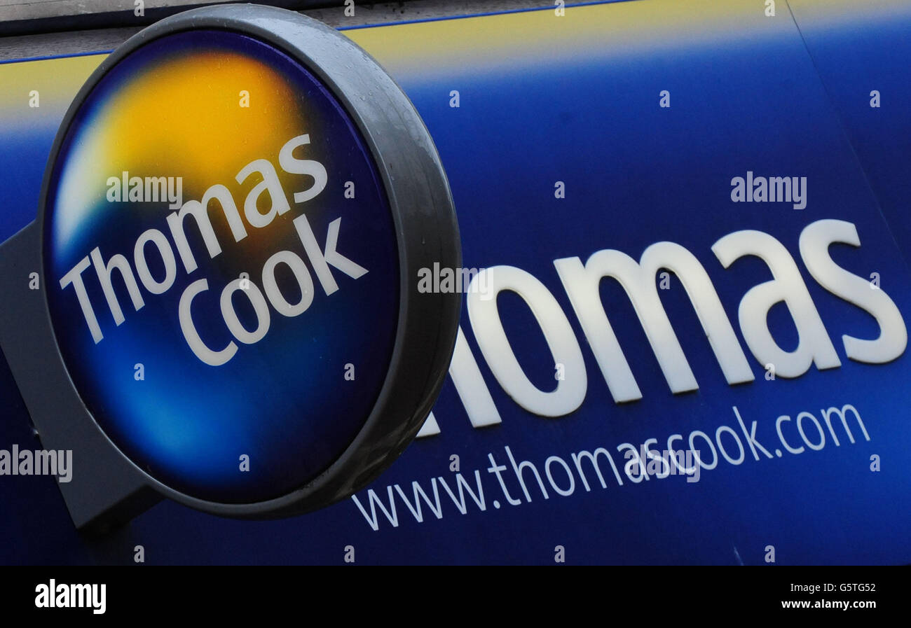 Thomas Cook shop stock Stock Photo - Alamy