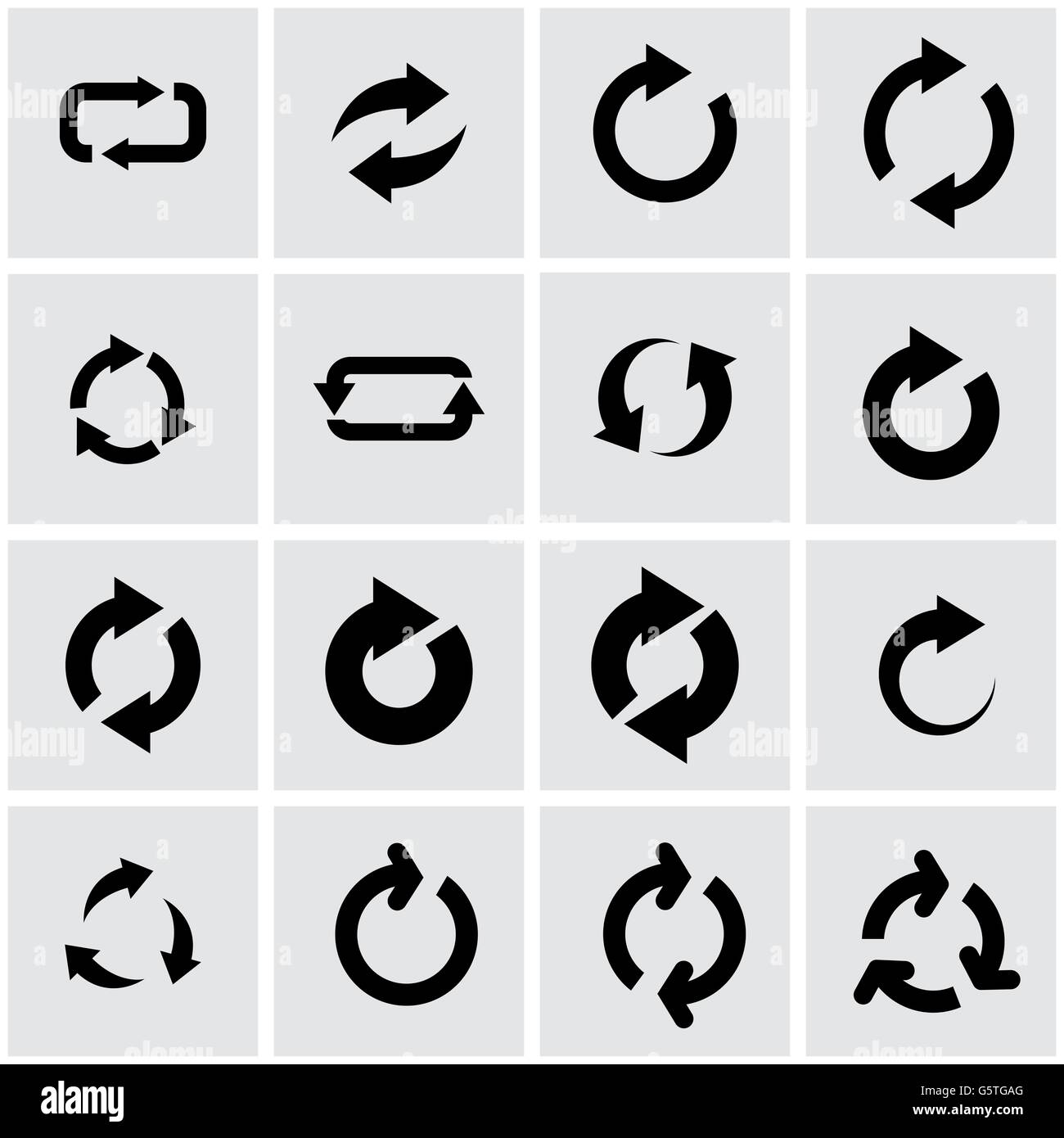 Refresh icon set reload Stock Vector Images - Alamy