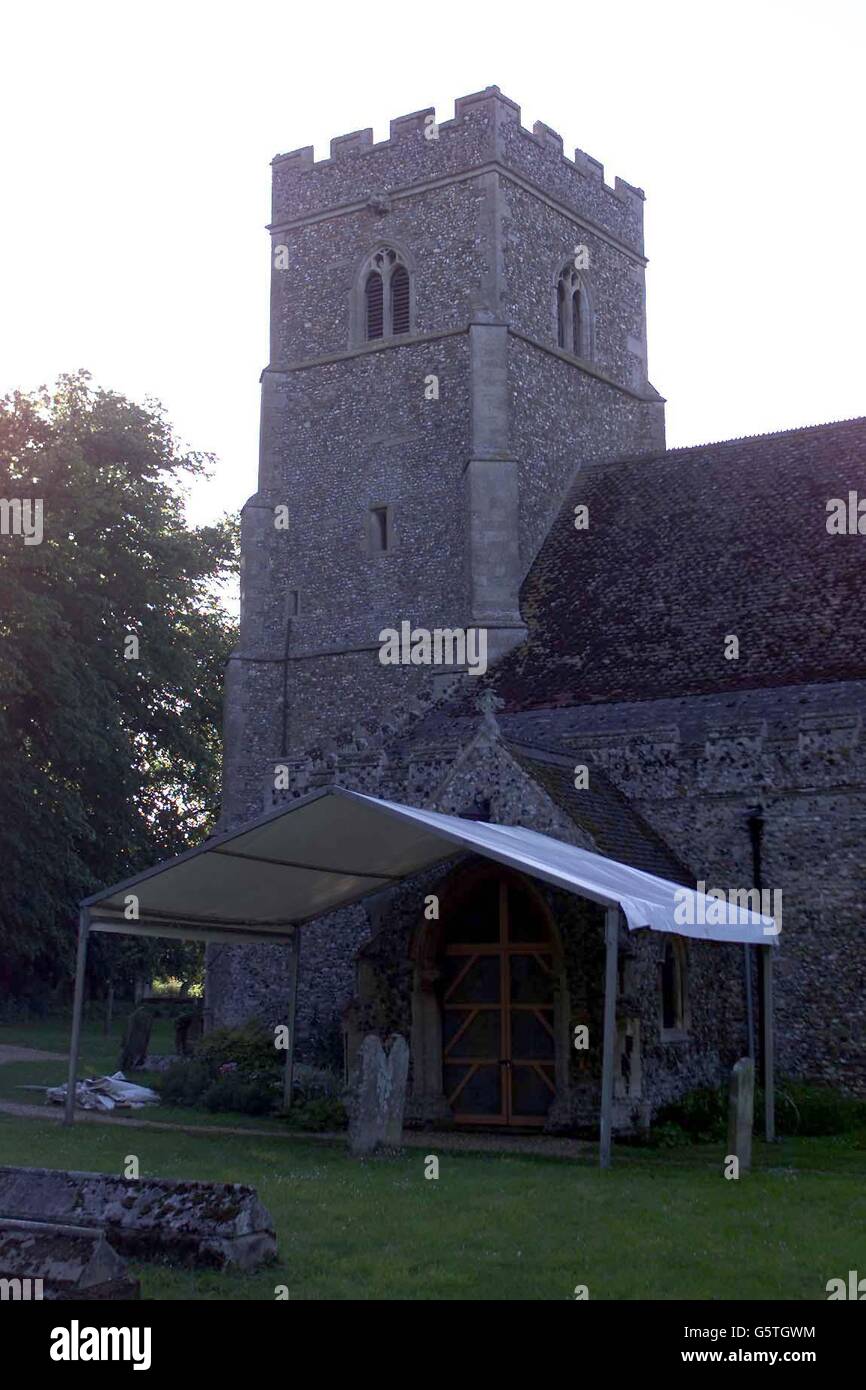 Genral view of St George's Church, Shimpling, Suffolk. It is Rumoured ...
