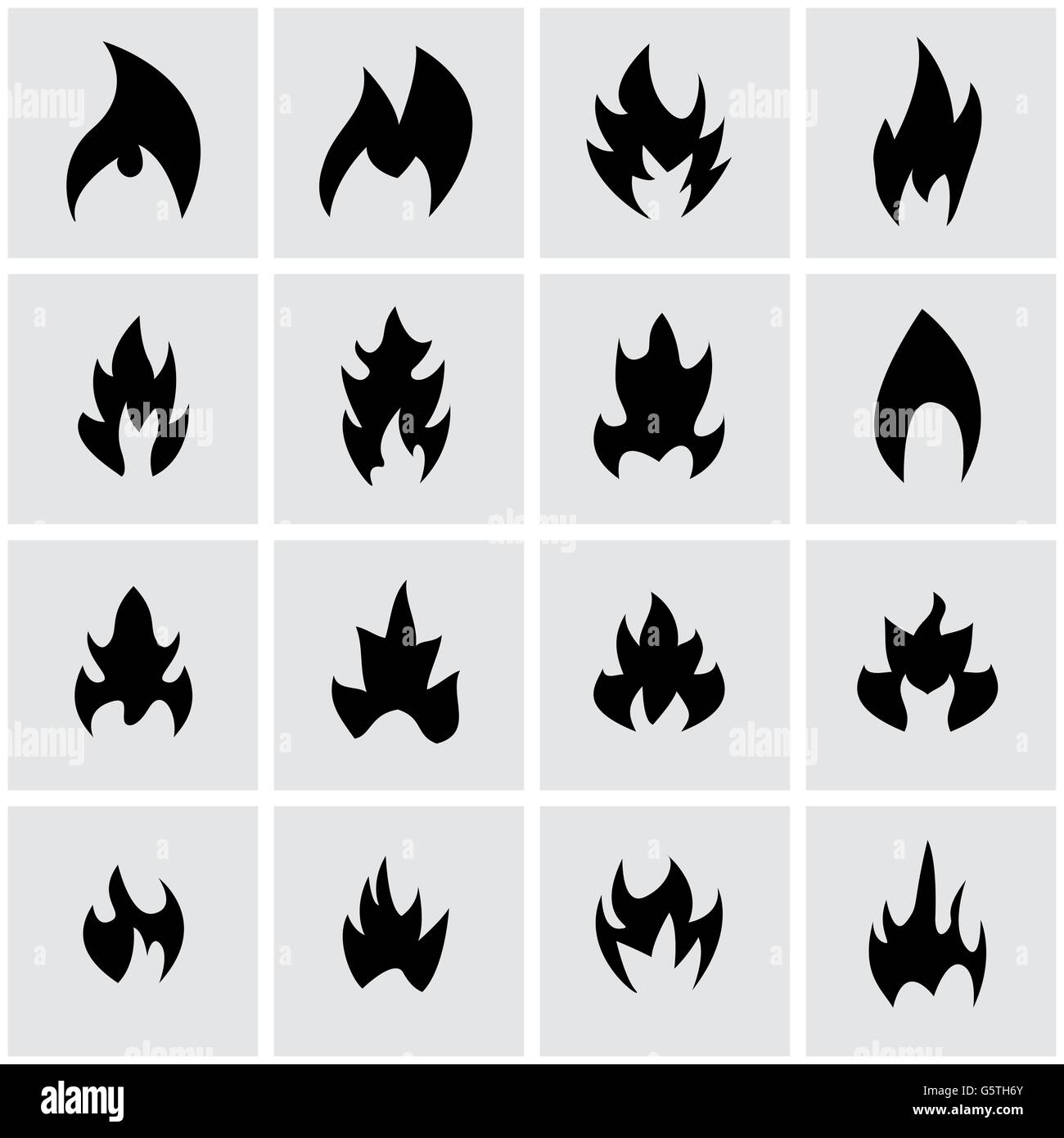 Vector black file icon set Stock Vector Image & Art - Alamy