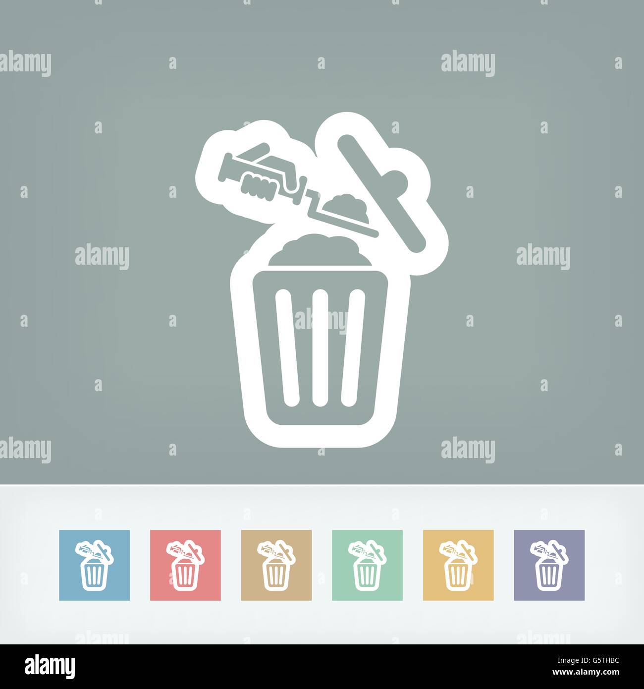 Construction waste container Stock Vector Images - Alamy