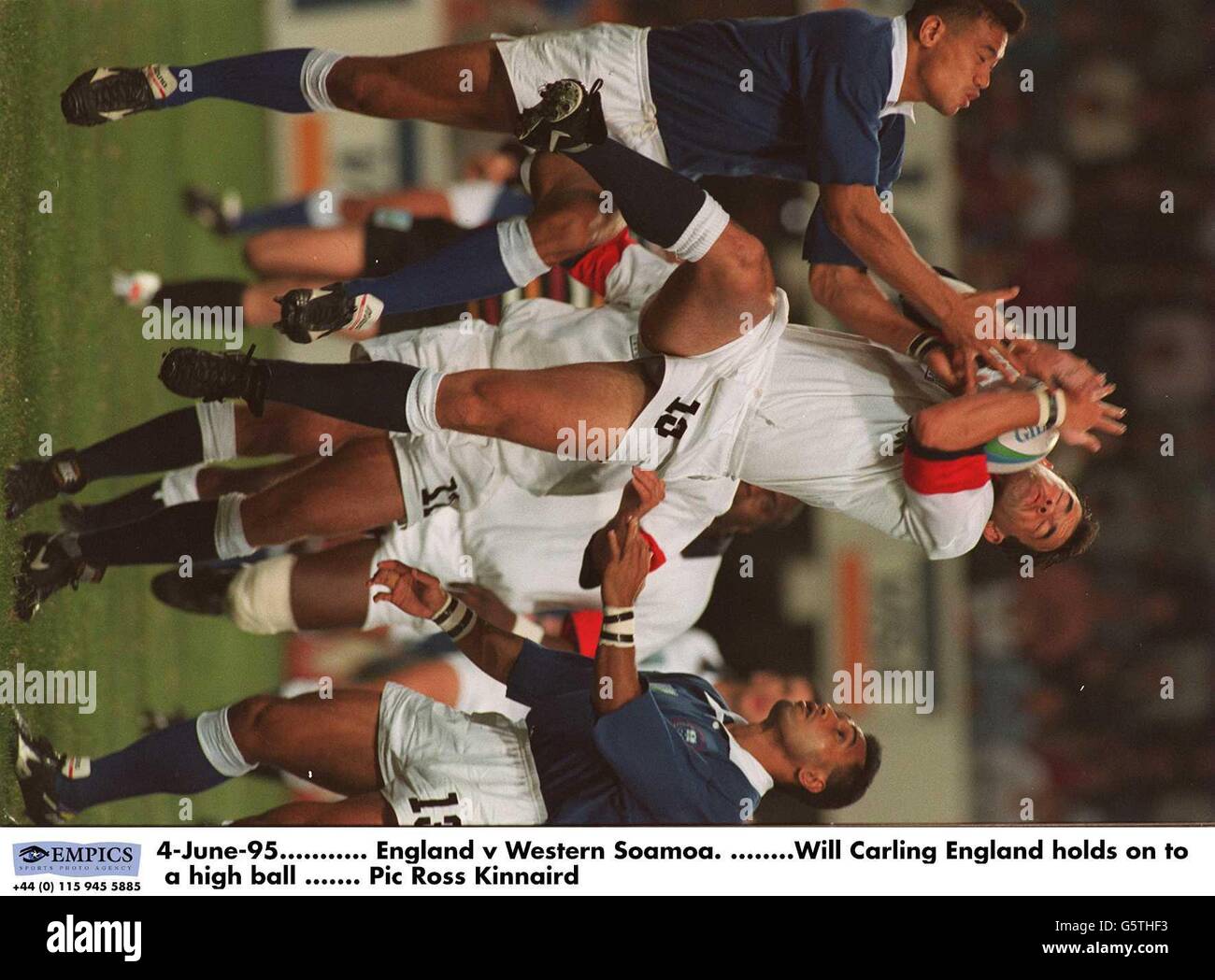 Rugby world cup england v western samoa hi-res stock photography and ...