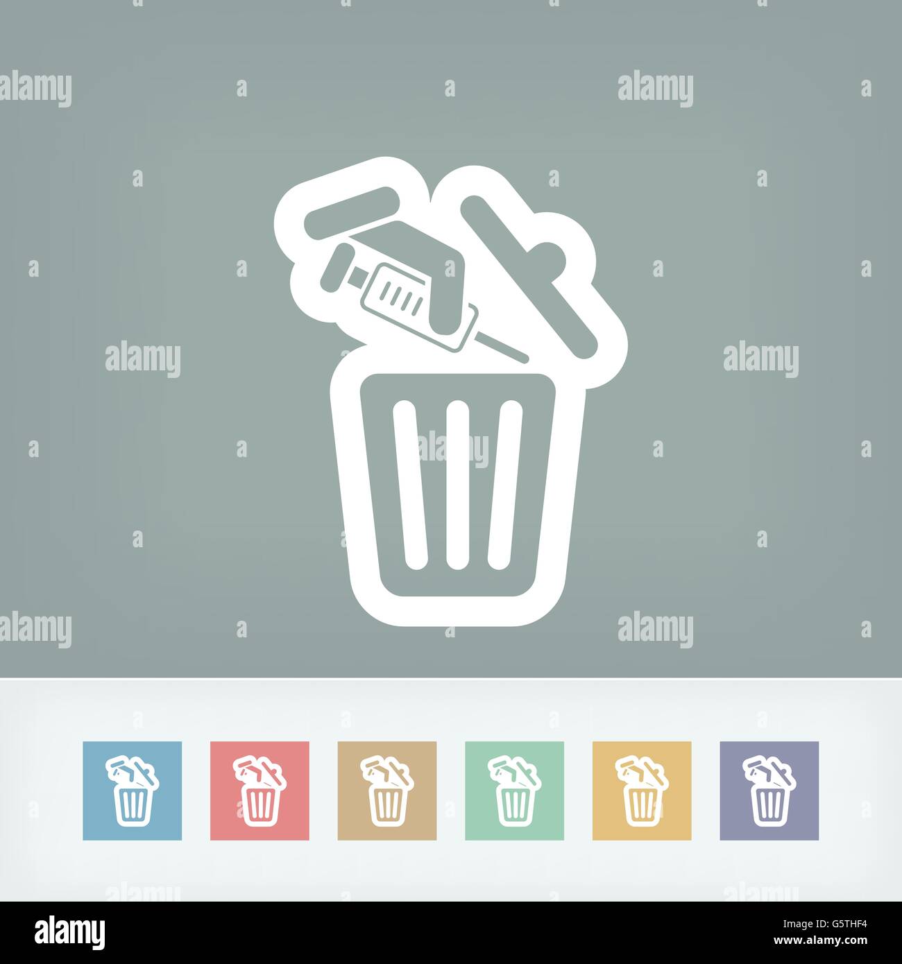 Trashing vector vectors hi-res stock photography and images - Alamy