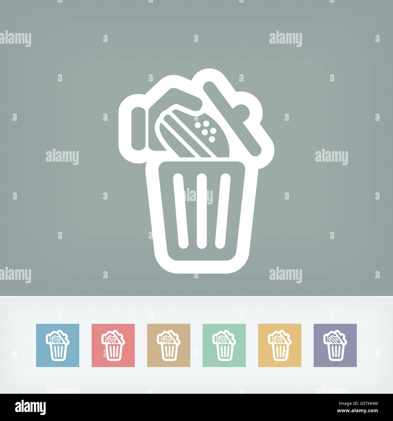 Food waste industry container Stock Vector Images - Alamy