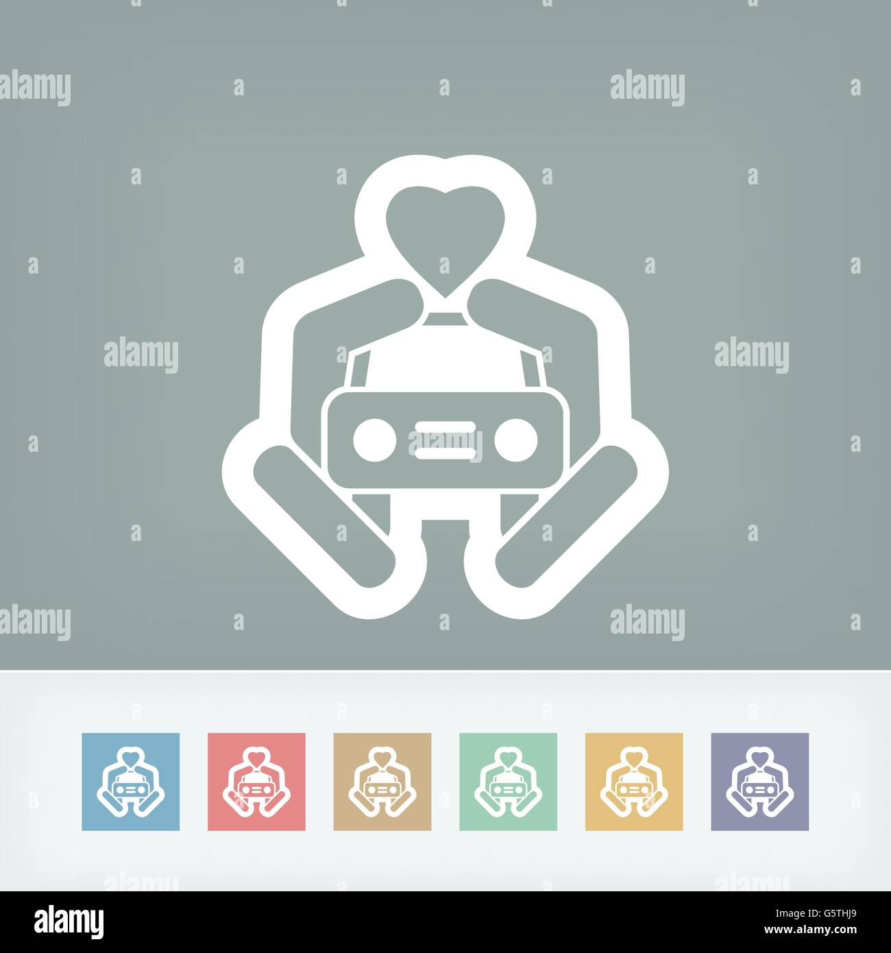 Car love icon Stock Vector Image & Art - Alamy