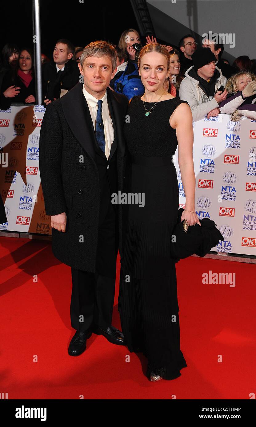 Martin freeman and wife amanda abbington hi-res stock photography and ...