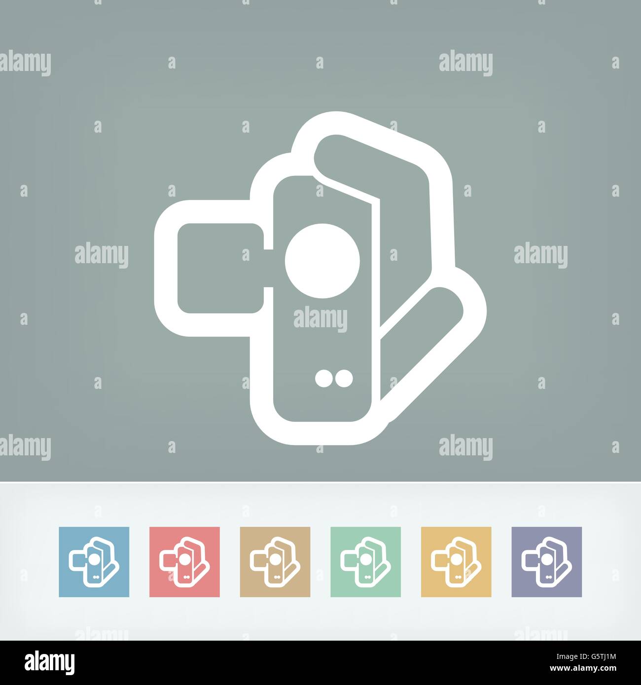 Camera operator recording equipment Stock Vector Images - Alamy