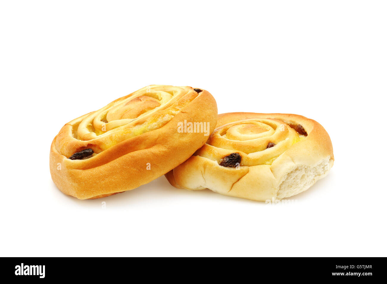 bun isolated on a white background Stock Photo - Alamy
