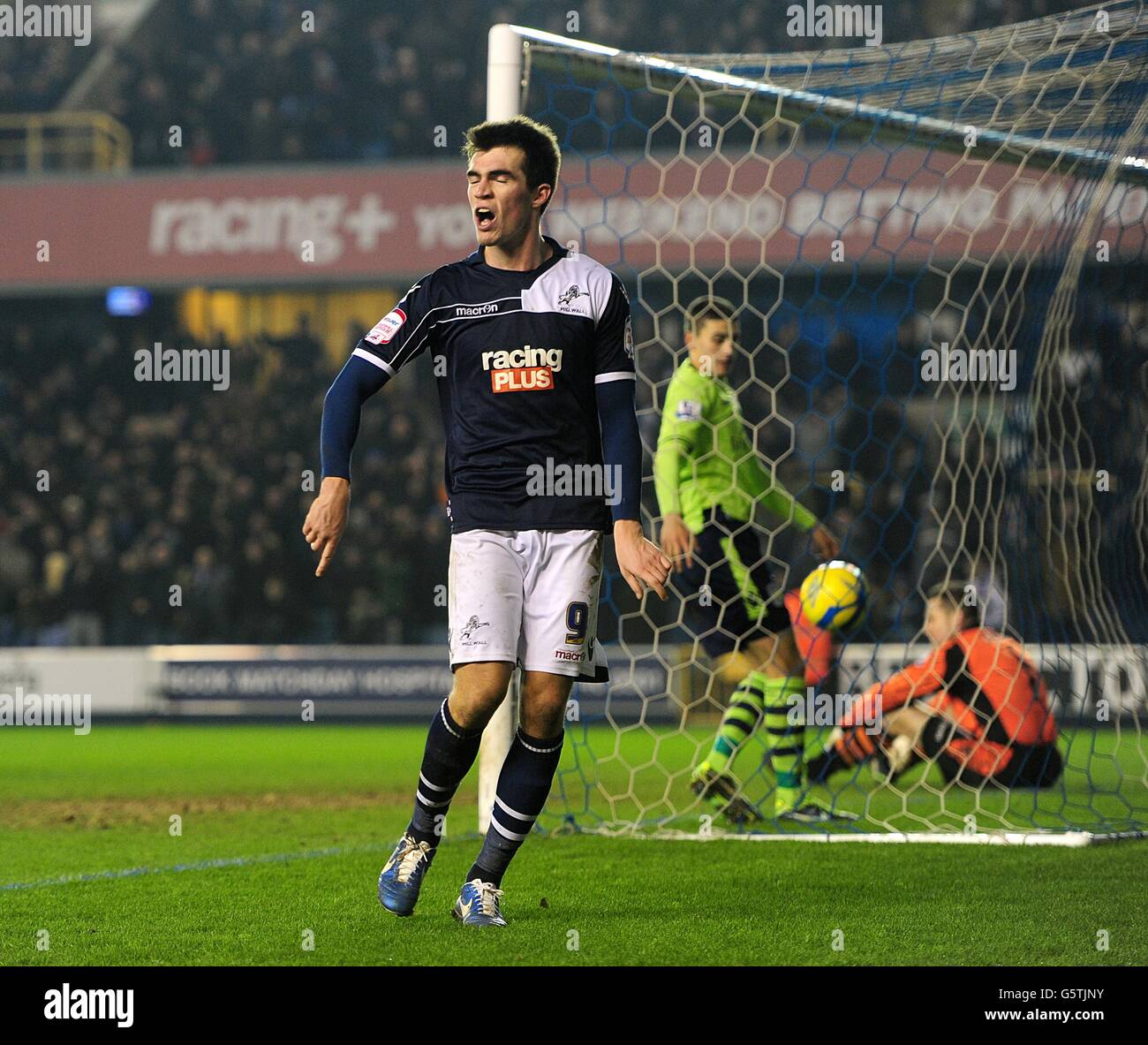 Soccer fa cup fourth round millwall aston villa the den hi-res stock ...