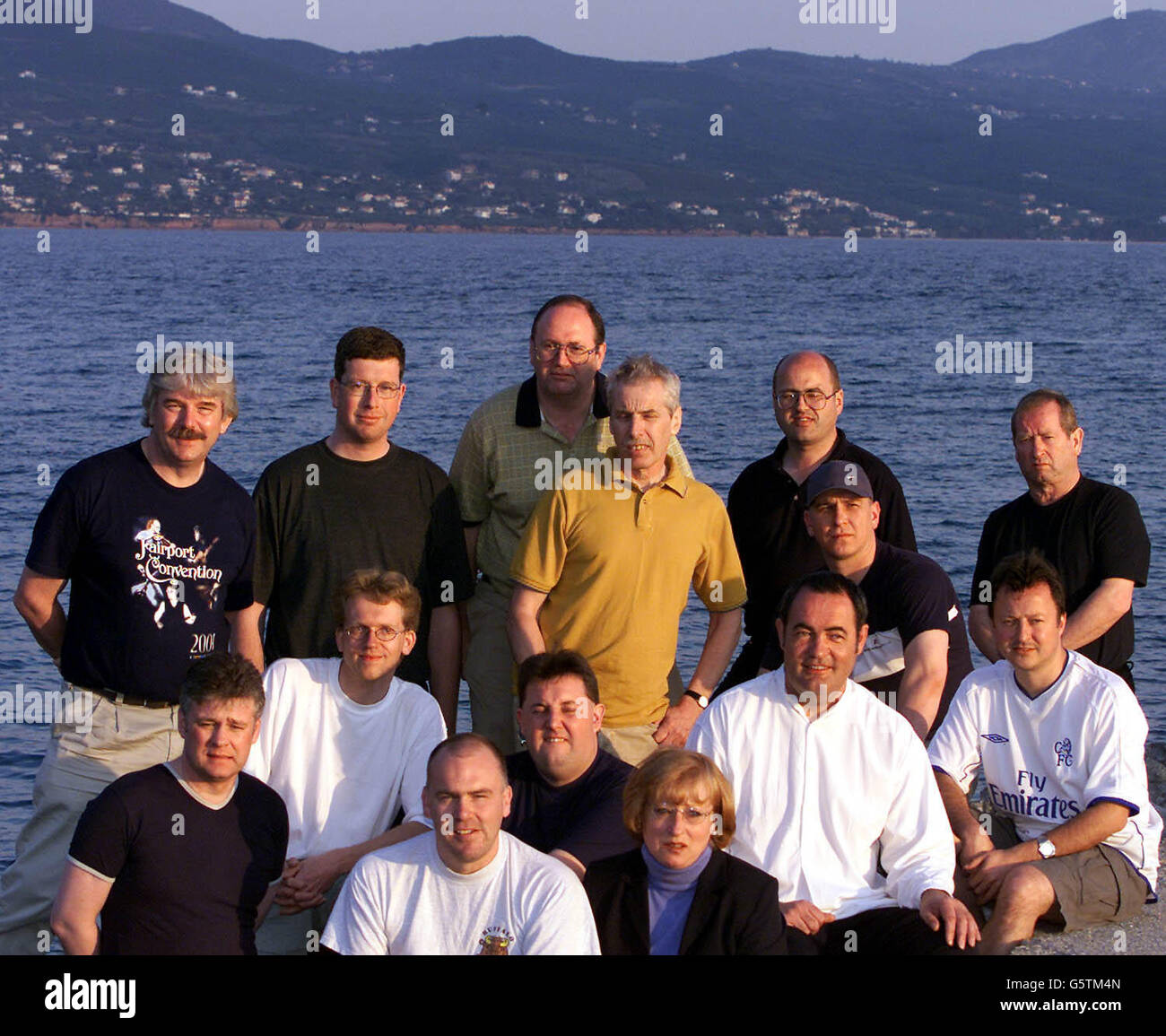 Planespotters in Greece Stock Photo - Alamy