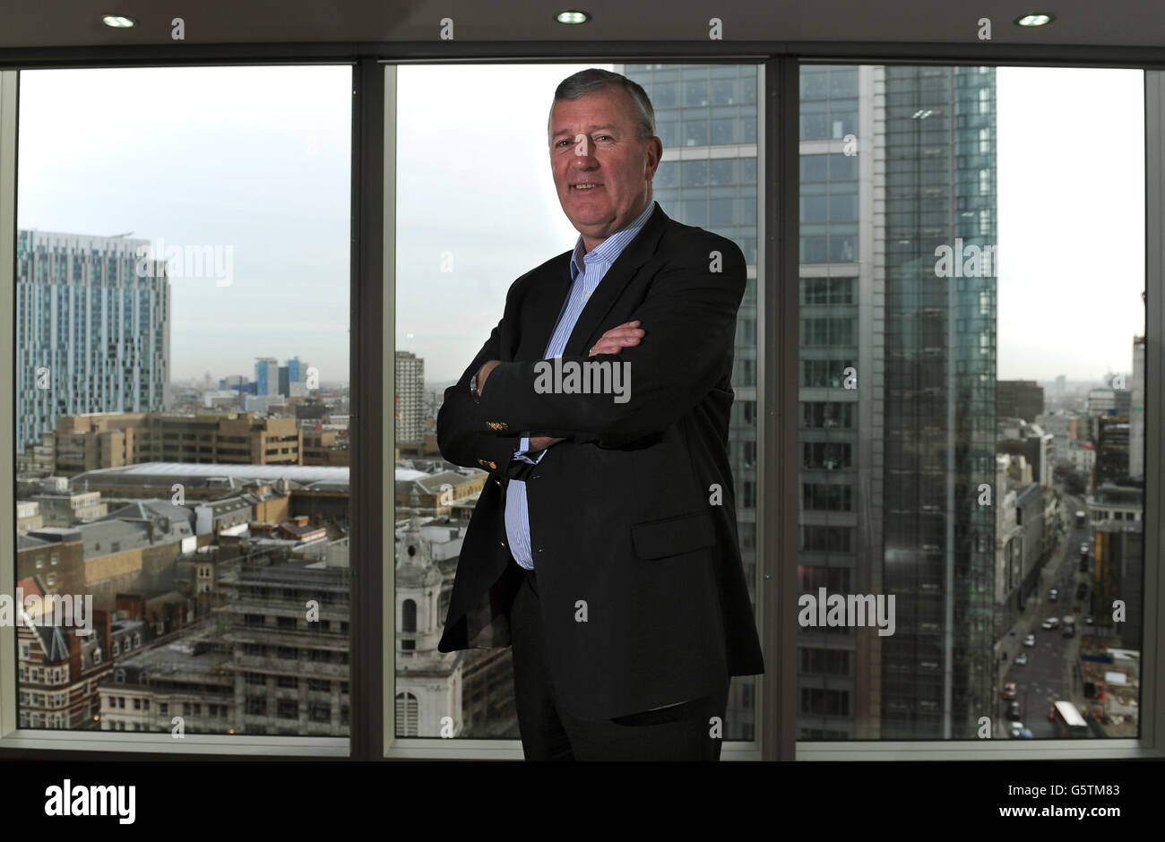 Michael Cawley, Deputy CEO of Ryanair, poses for a photograph after ...