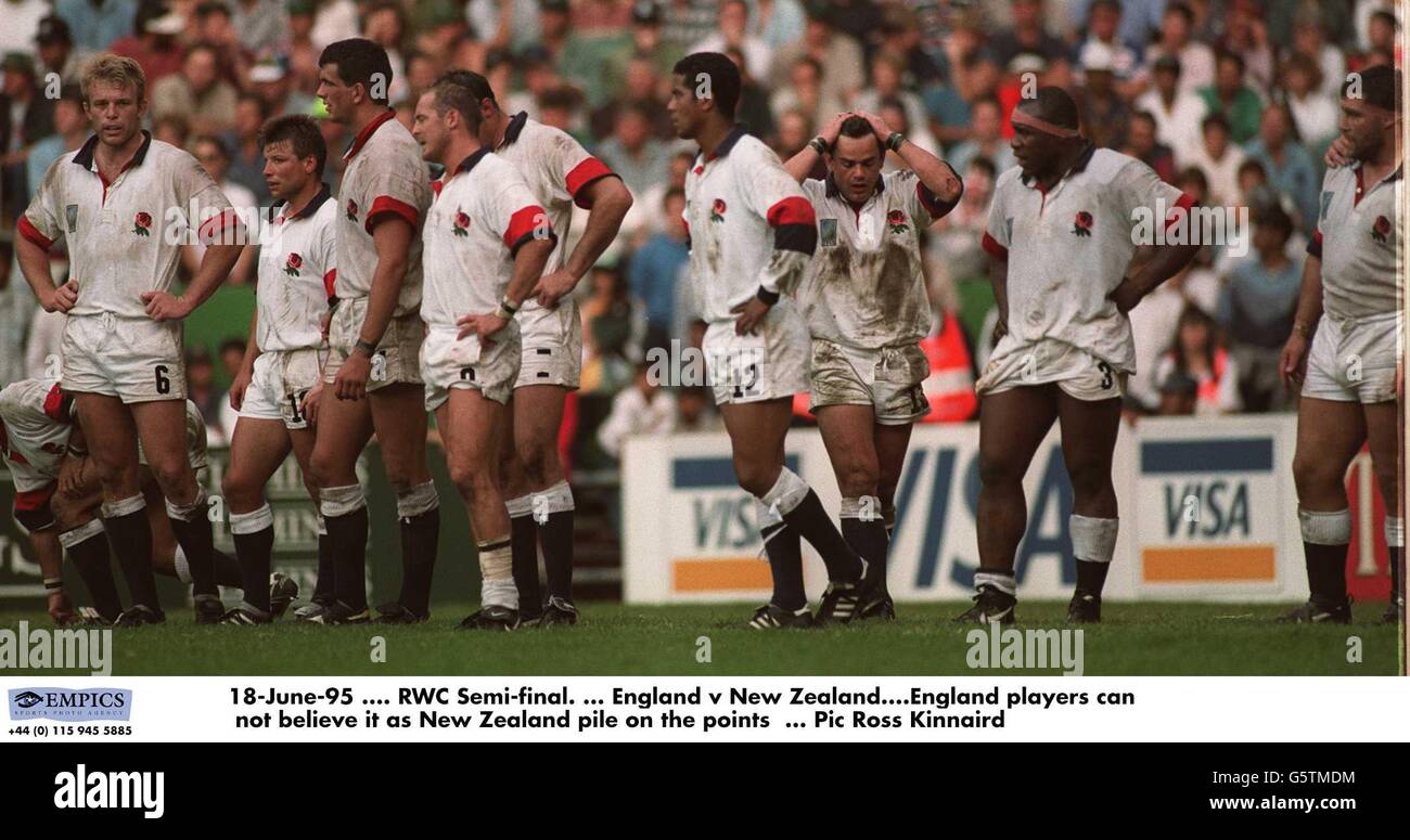 Rugby Union World Cup 1995 -England v NZ Stock Photo - Alamy