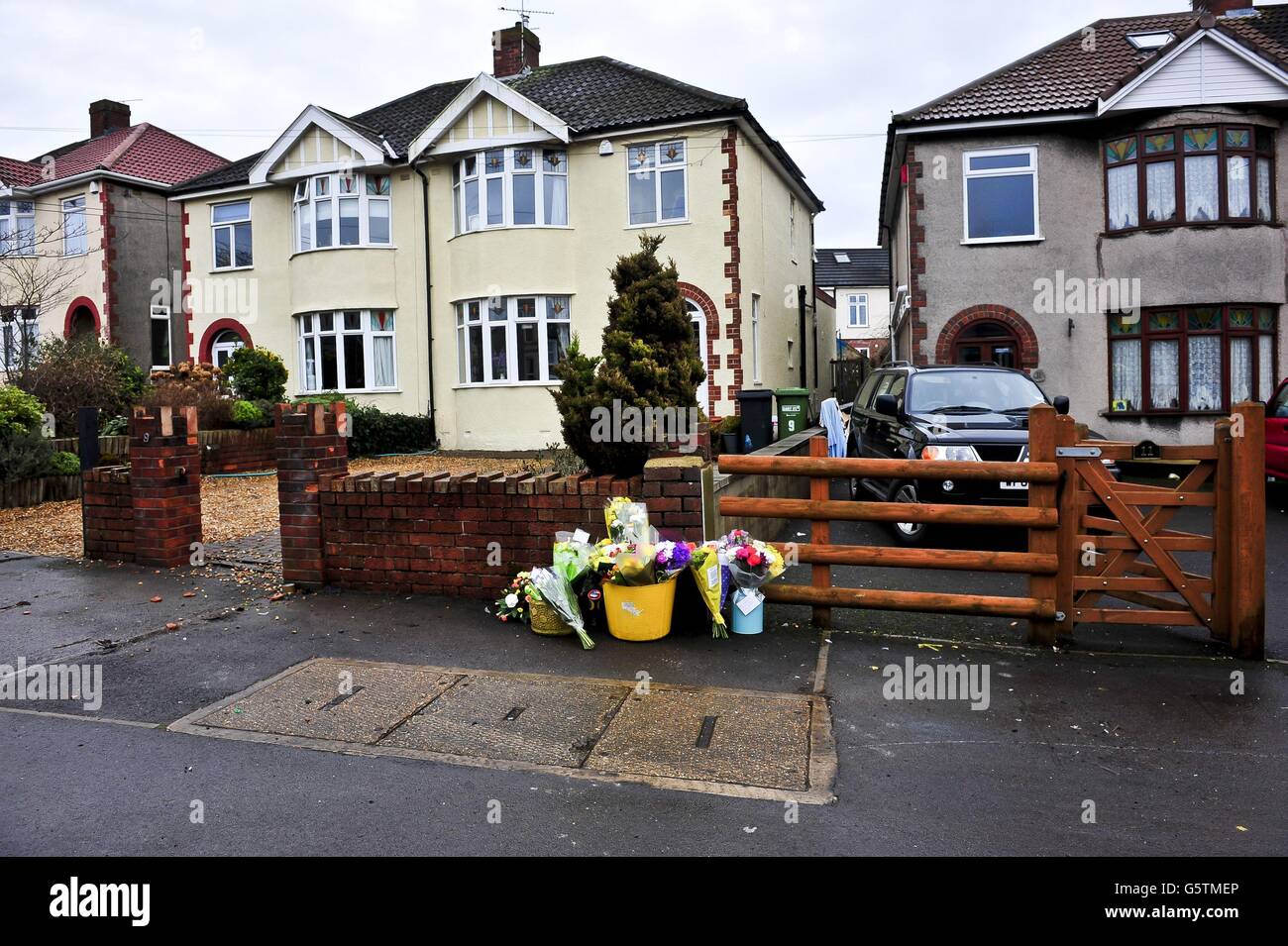 Hit and run death crash Stock Photo - Alamy