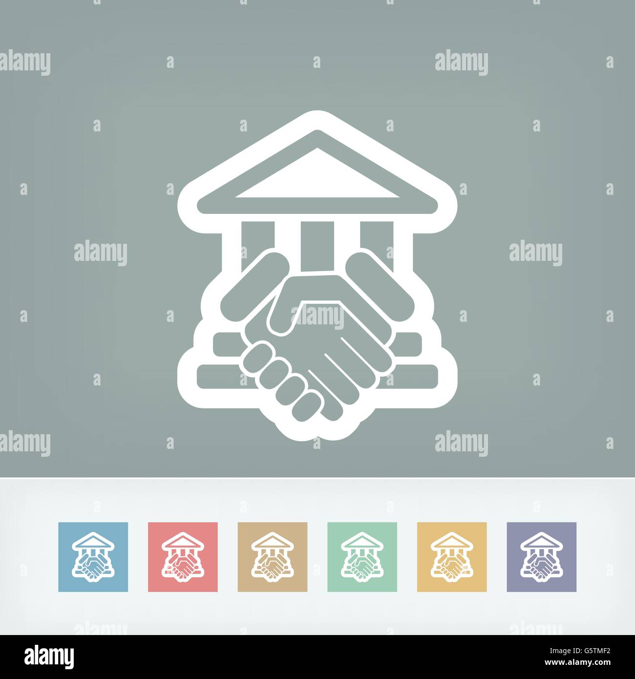 Courthouse agreement icon Stock Vector Image & Art - Alamy