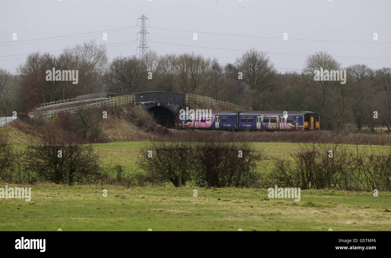 Where the proposed high speed rail track will go hi-res stock ...