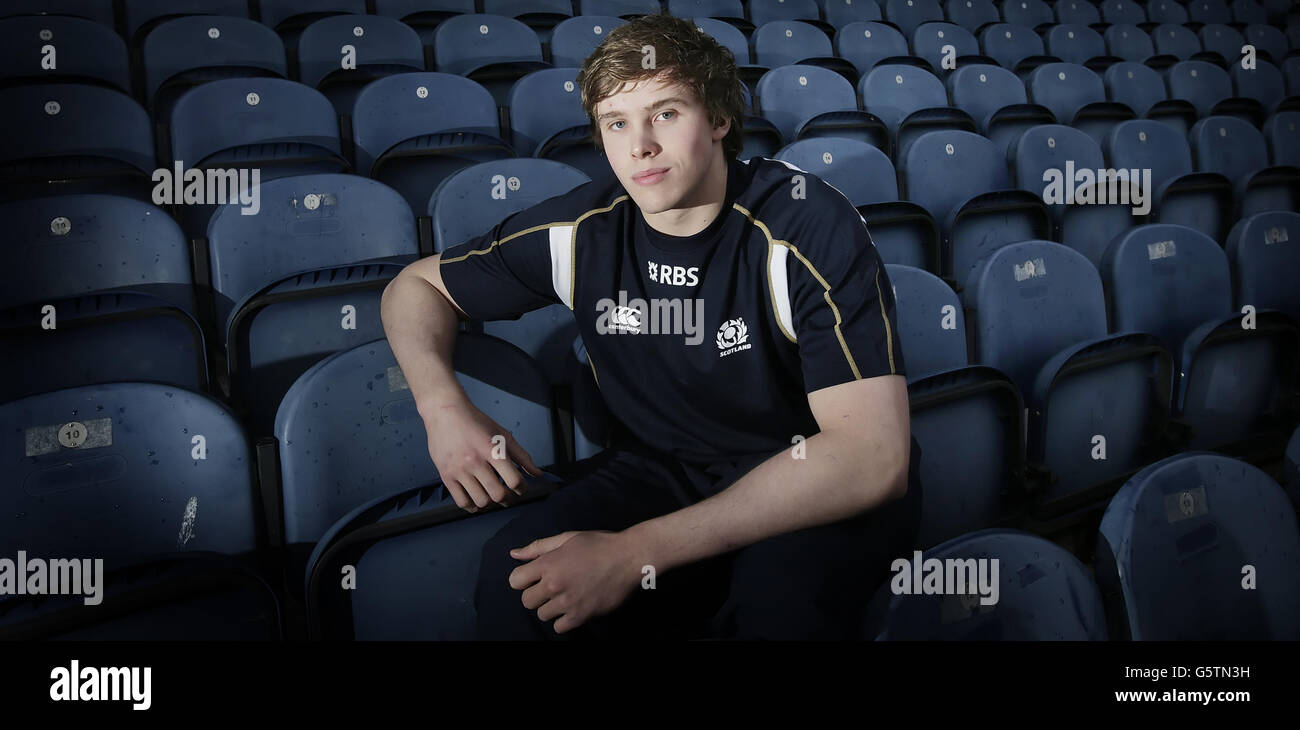 Scotland under-20 player Jonny Gray during a press conference at the ...