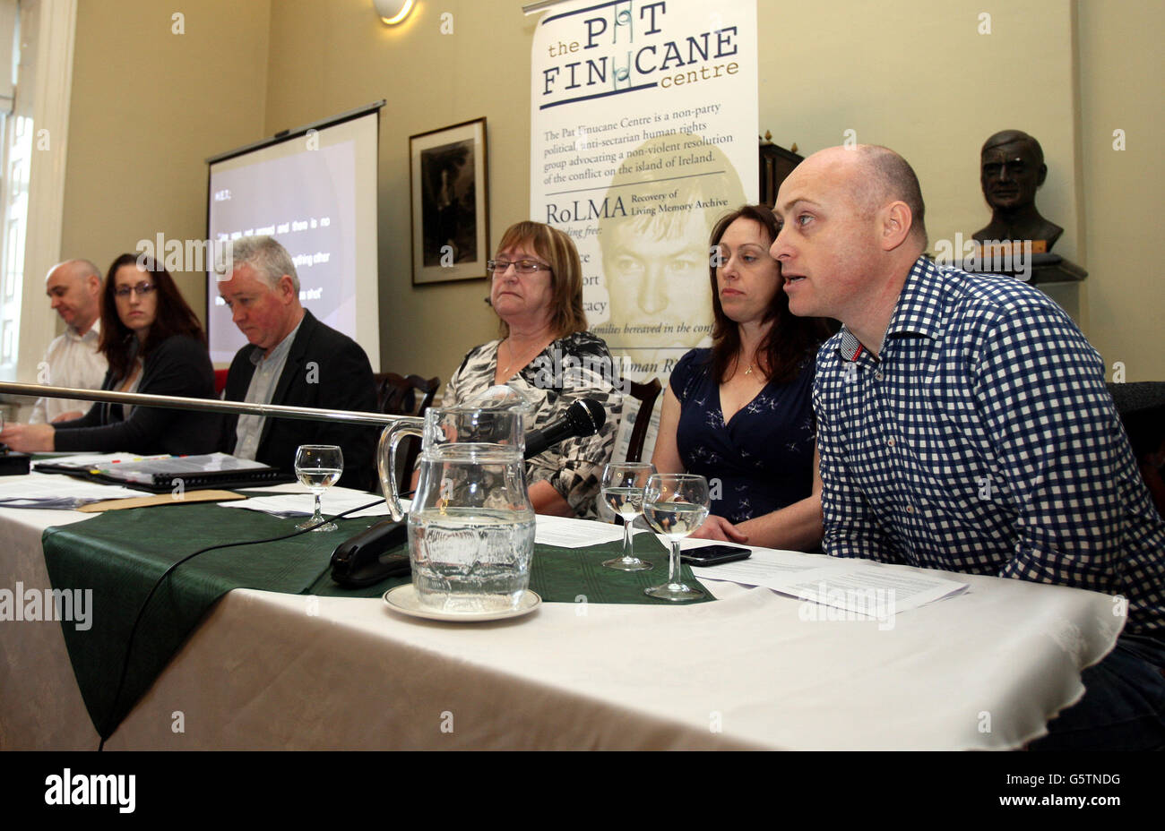 Ciaran McCann (right) the son of Joe MCcan with Ann (left) and Nuala ...