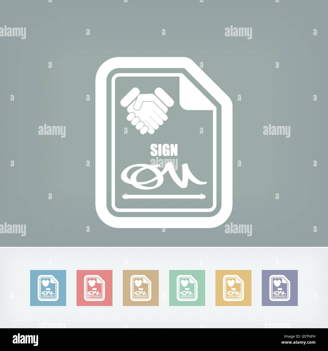 Sign on agreement document Stock Vector Image & Art - Alamy
