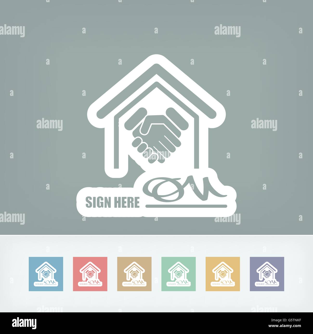 Signed document icon Stock Vector Image & Art - Alamy