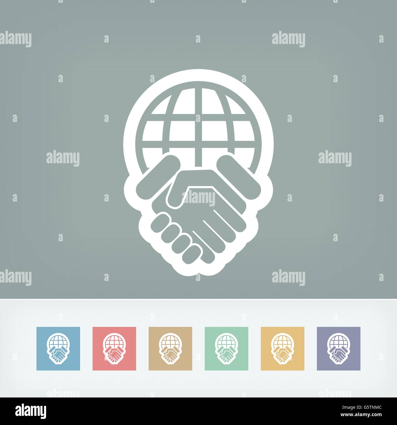 Global agreement icon Stock Vector Image & Art - Alamy
