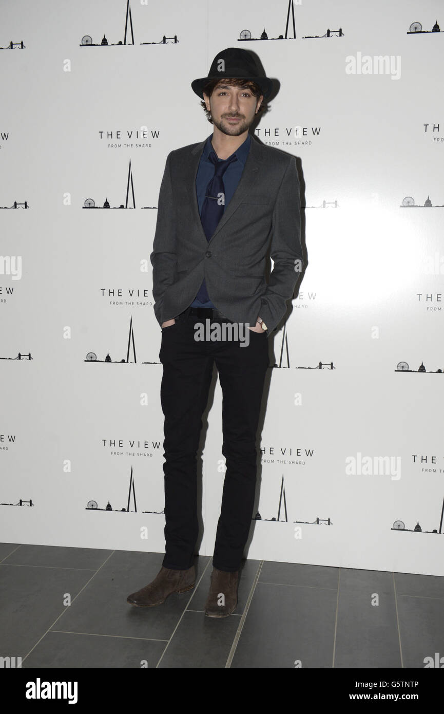 Alex Zane arriving for the opening of The View from The Shard, the new ...
