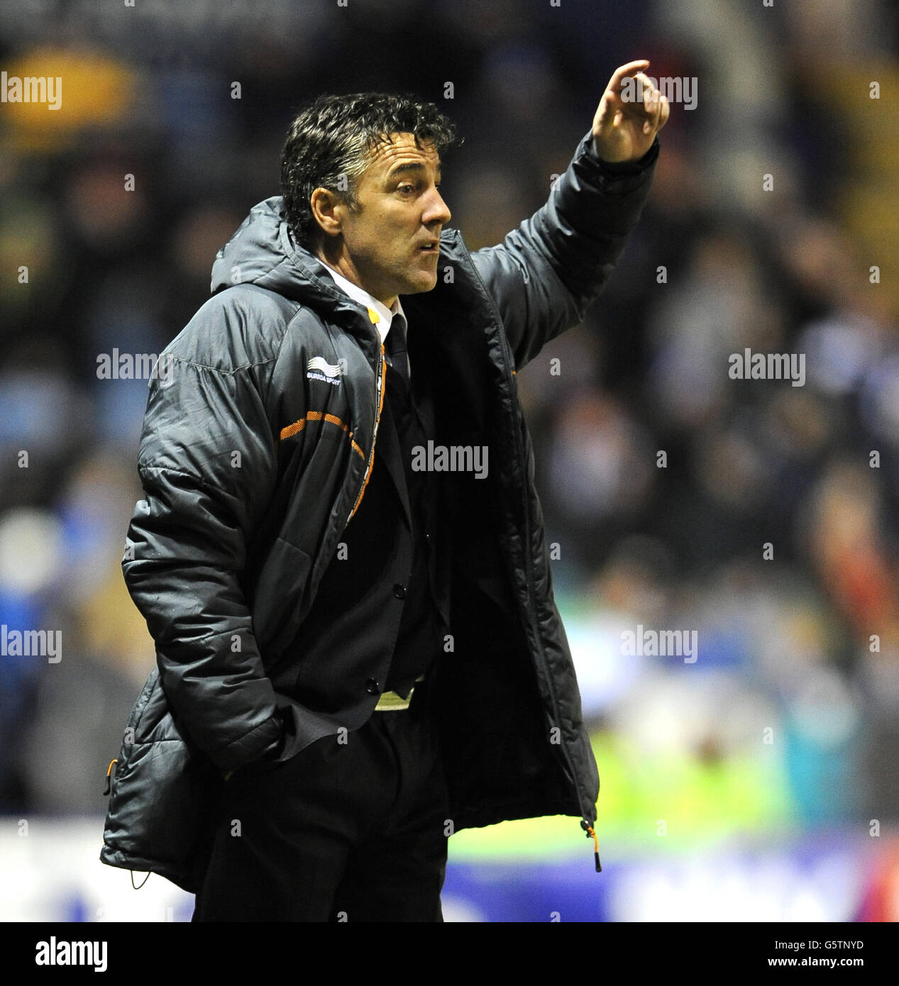 Wolverhampton Wanderer's manager Dean Saunders on the touch line during ...