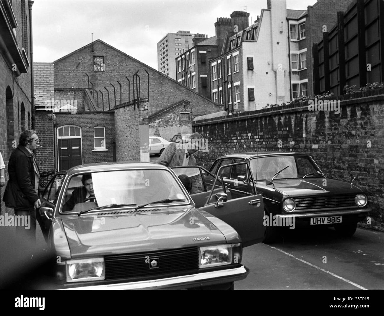 PC Trevor Lock (check sports jacket) one of the hostages at the Iranian ...