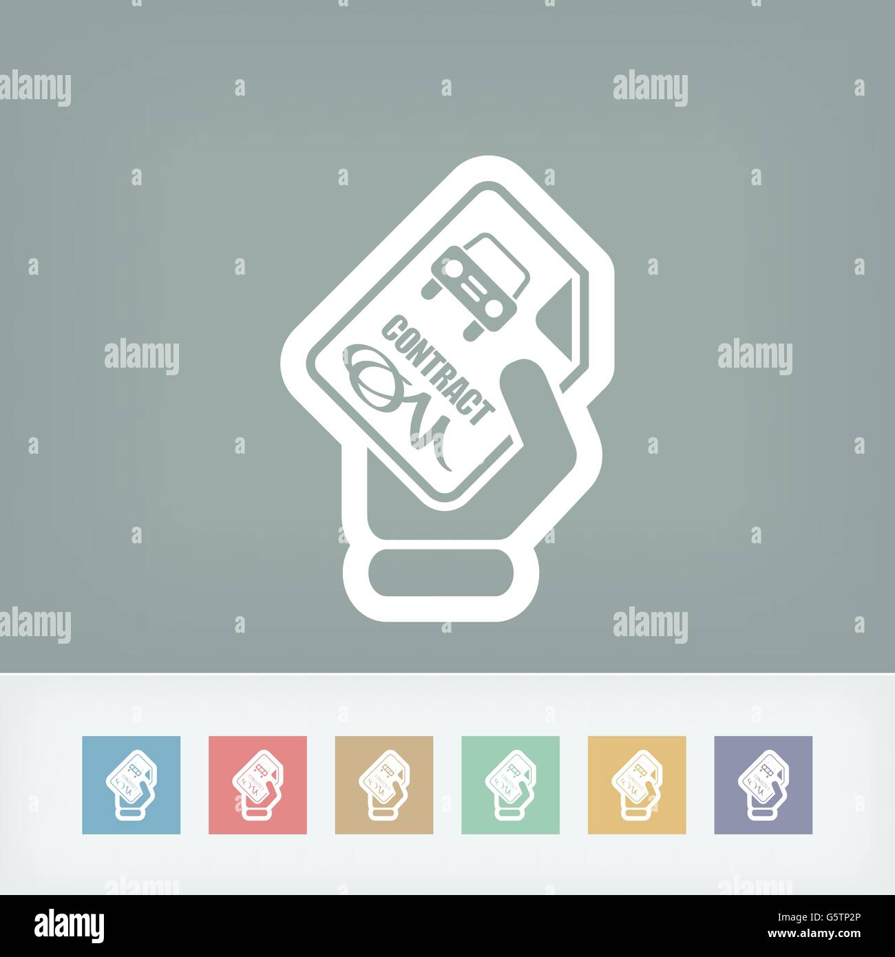 Car contract icon Stock Vector Image & Art - Alamy