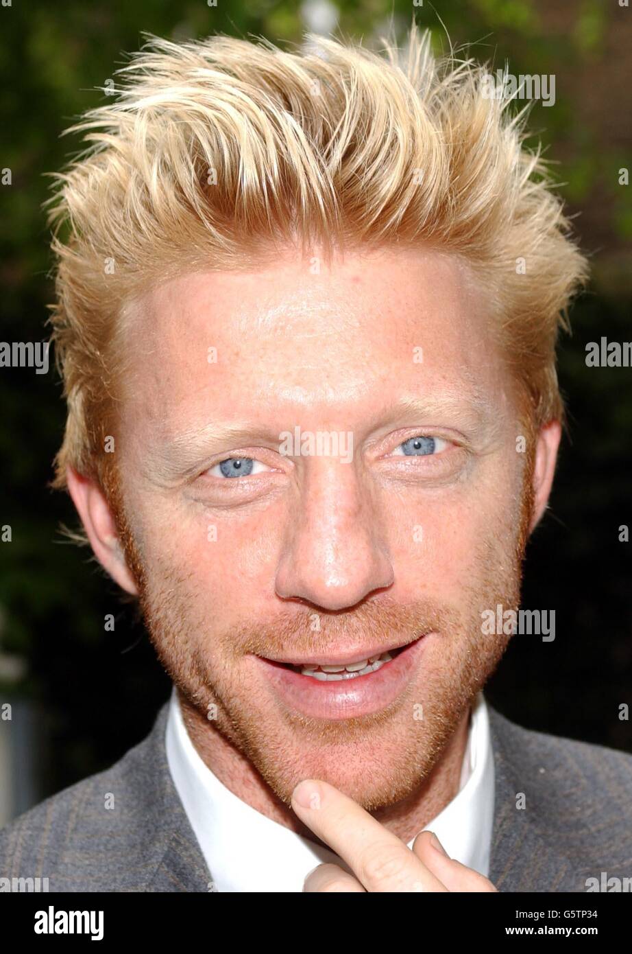 German tennis player Boris Becker at the Halycon Hotel in London, where ...