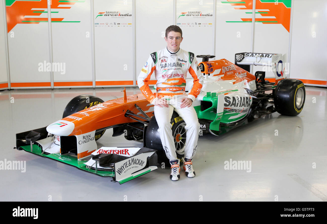 Paul Di Resta poses with the new Force India VJM06 during the Force ...
