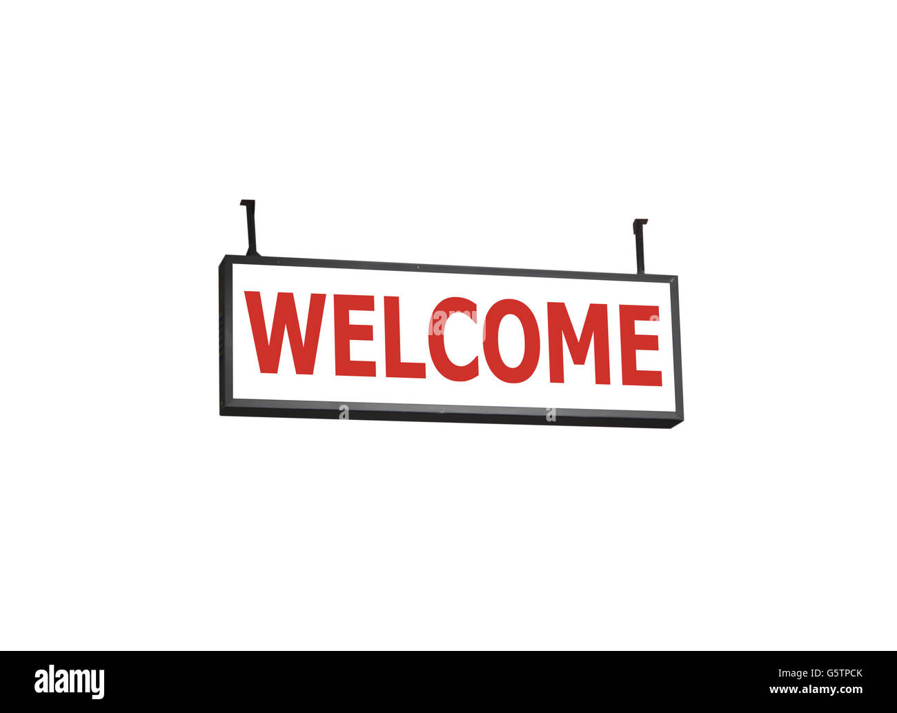 Welcome sign board Cut Out Stock Images & Pictures - Alamy