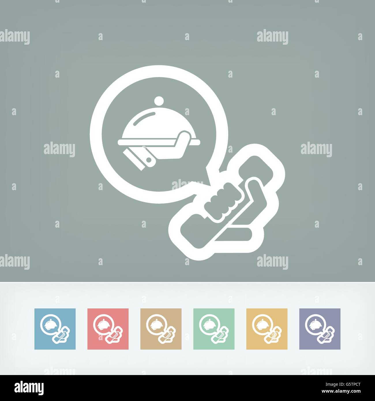 Waiter appetizer restaurant Stock Vector Images - Alamy