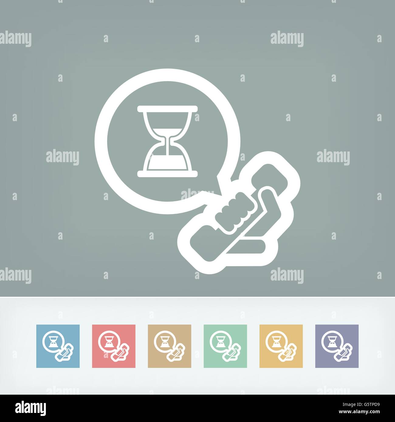 Call wait Stock Vector Images - Alamy