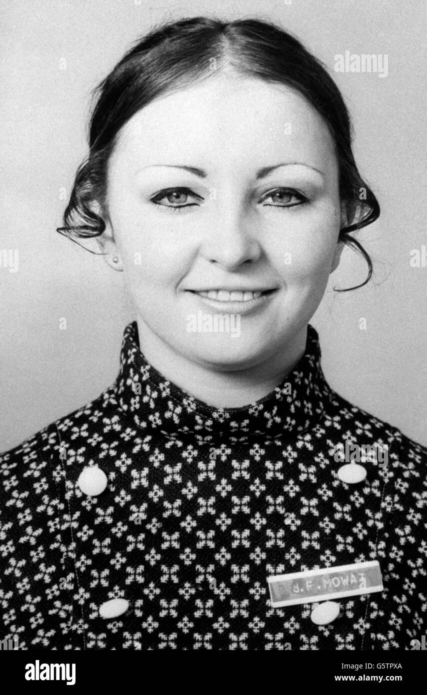 Stewardess Jennifer Mowat, 19, was one of the crew of nine among the ...
