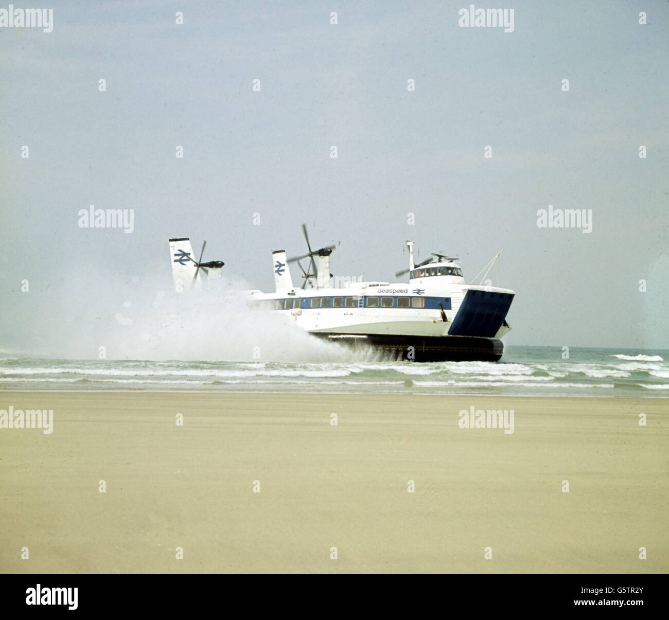 The Mountbatten Hovercraft at Boulogne. The Mountbatten (SRN 4 ...