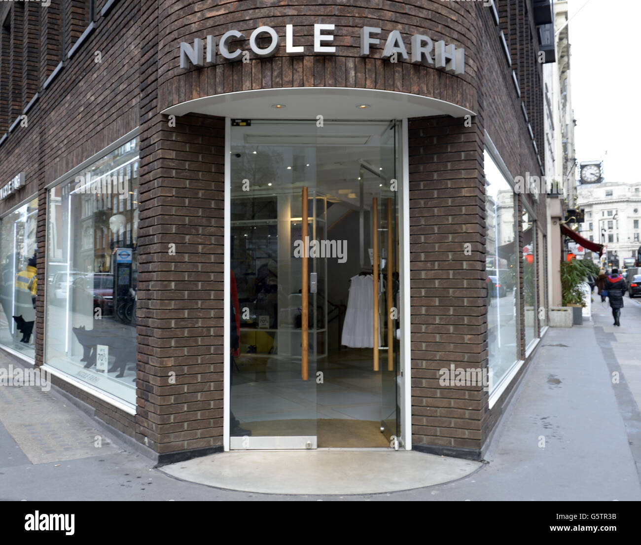 Stock image of the Nicole Farhi shop in Conduit Street, London Stock ...