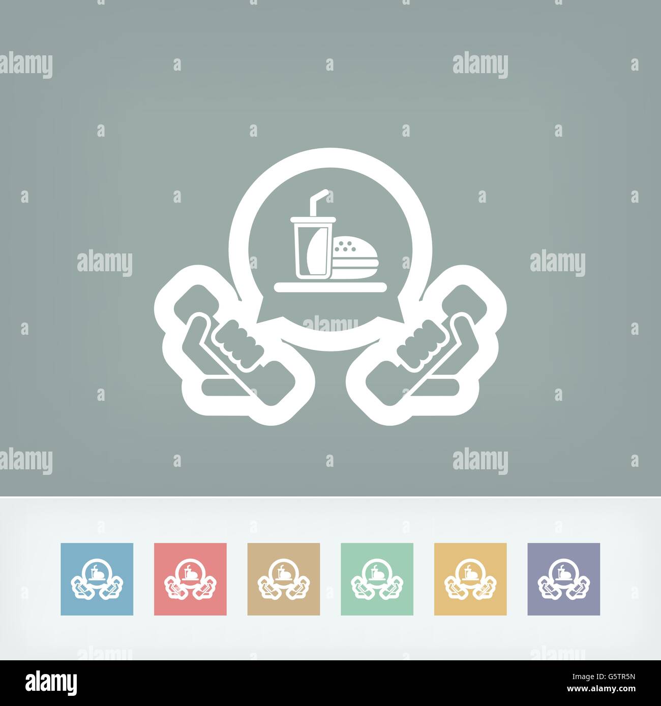 Contact for food takeaway Stock Vector Image & Art - Alamy