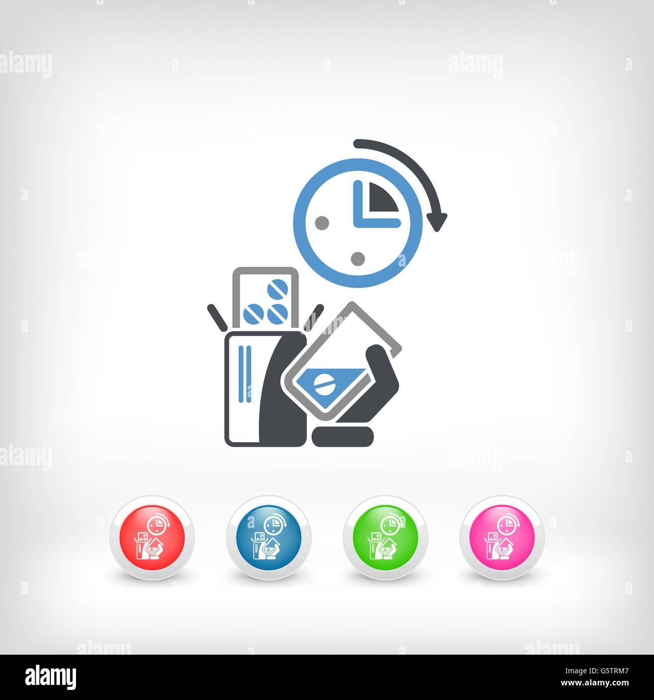 Time to take your medicine Stock Vector Images - Alamy