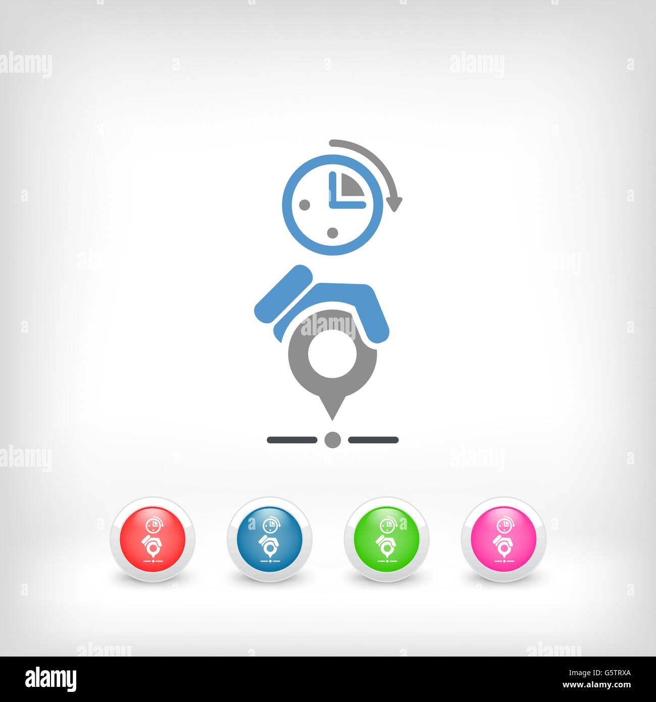 Time to find location Stock Vector Image & Art - Alamy